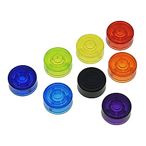 Dopro Guitar Effect Pedal Footswitch Toppers Effect Foot Nail Caps Pedal Protection Cap with Multi Colors 8-Pack