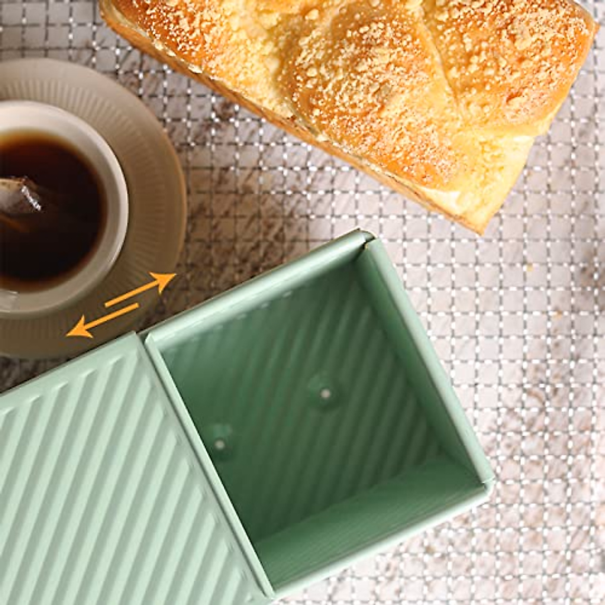 Non-Stick Bread Loaf Pans With Lid Metal Toast Molds Kitchen Bakeware Baking Pan For Bread Loaf Pate Toast Cake Toast Box Mold