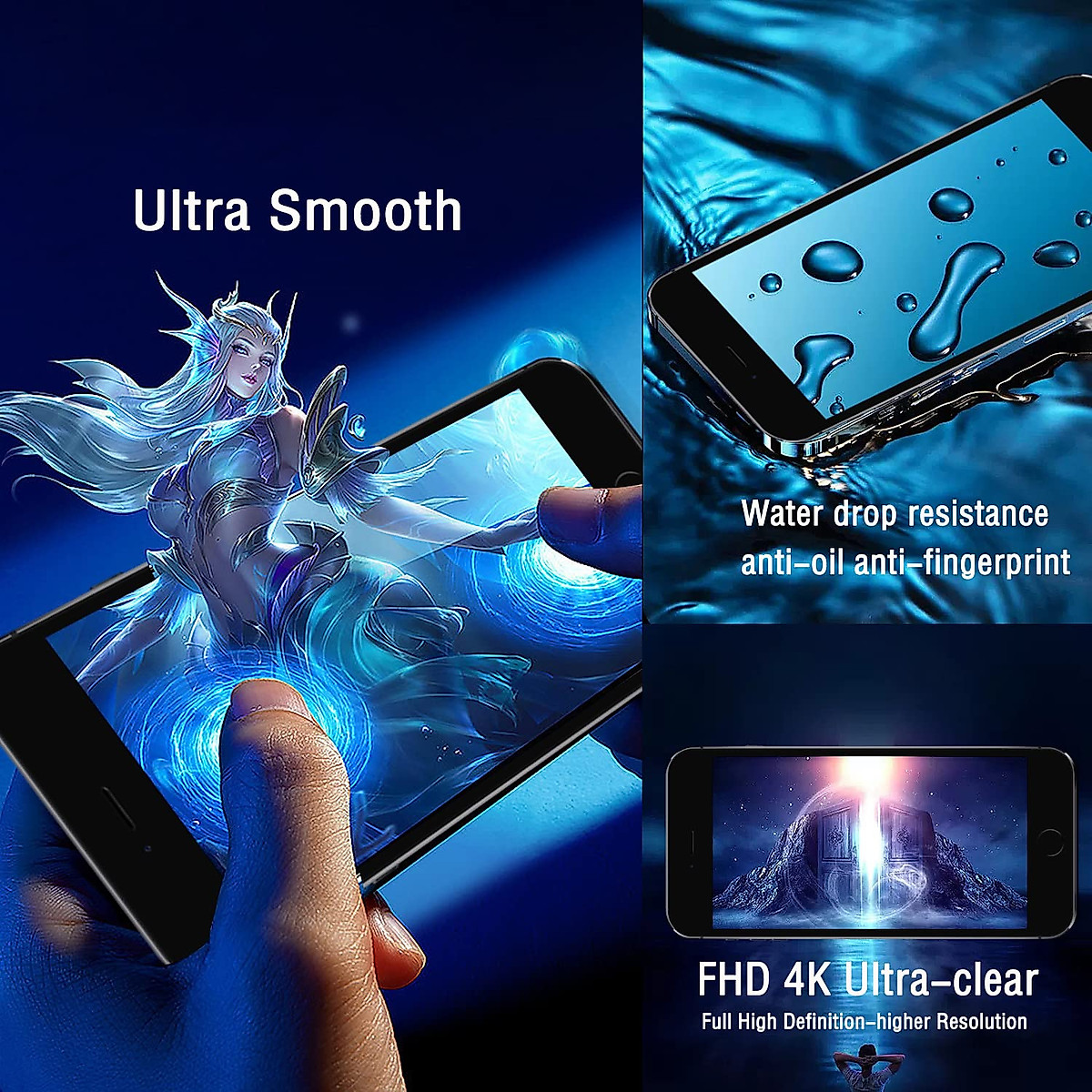 SIMDOG for iPhone 8/ SE 2020 2nd Generation Screen Replacement Black,LCD Touch Digitizer with Repair Tools for A2275, A2298, A2296.with Screen Protector (Black, 8G)…