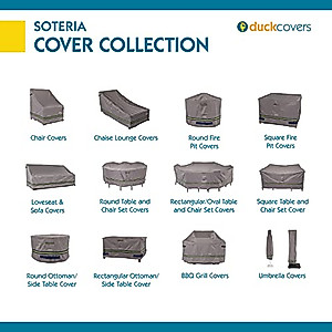 Duck Covers Soteria Waterproof 101 Inch Patio Offset Umbrella Cover with Integrated Installation Pole