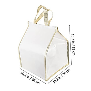 Insulated Cooler Bag Insulation Bags Portable Ice Pack Cooler Ice Packs Grocery Shopping Bags Reusable Grocery Bags Cake Carrier Bag Nonwoven Peritonealwaterproof Food Bag