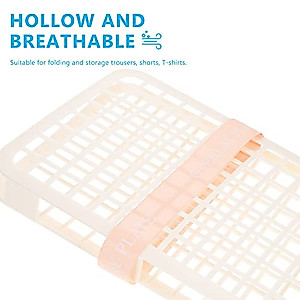 Angoily 5pcs Folding Board Clothes Folder Wardrobe Storage Quick Shirt Folder Stacking Laundry Folder for Sweater T Shirt Pants Towels Grey