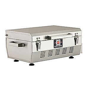 Solaire SOL-EV17A Everywhere Portable Infrared Propane Gas Grill, Stainless Steel
