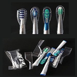 BSGB 6PCS Plastic Travel Electric Toothbrush Heads Cover Protective Cap Case for Oral-B Electric Replacement Tooth Brush Keep Germ Dust Away (Long)