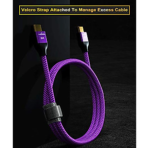 Basesailor 8K 60Hz HDMI Cable 10FT 2 Pack,48Gbps 7680P Ultra High Speed Cord for Apple TV,Roku,Samsung QLED,2.0 2.1,Sony Playstation,PS5,6FT,Xbox One Series X,eARC HDR HDCP 2.2 2.3,4K 120Hz 144Hz