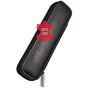 Paradise Pen Company Leather Case Zipper Black for 2 Standard Pens (90686)