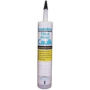 Color Fast Caulk Matched to Custom Building Products (Bright White Sanded)