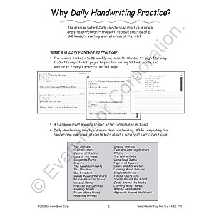 Daily Handwriting Practice: Contemporary Cursive, Kindergarten - Grade 6 Teacher Edition