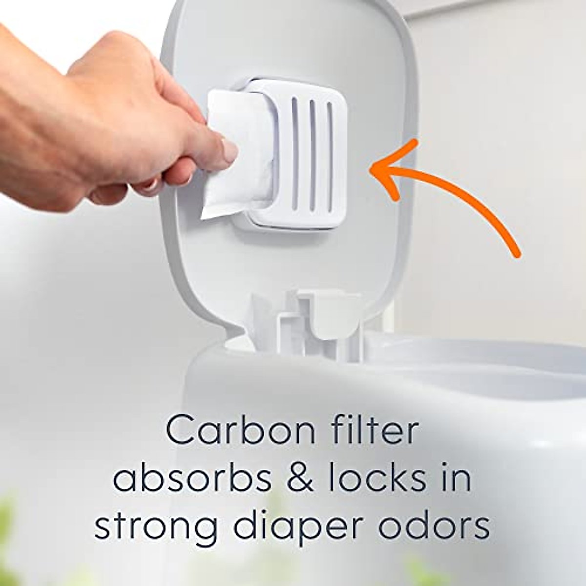 Diaper Genie Complete Pail with Built-In Odor Controlling Antimicrobial, Includes Pail and 1 Refill, Gray Pail, 2 Piece Set (Pack of 1)