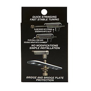 Power Pins 2.0 - Black Chrome Set with Power Plate Upgrade- Patented Bridge Pin System for Acoustic Guitars- Improved Tone, Amplified Sound, Easier Restringing, and Faster Tuning