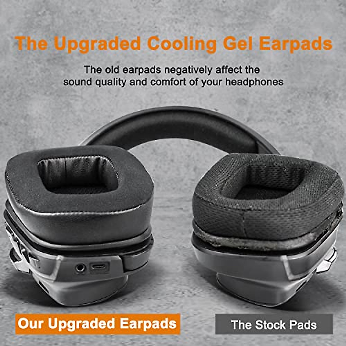 SOULWIT Cooling-Gel Ear Pads Cushions Replacement for Logitech G35 G930 G933 G933S G935 G633 G633S G635 G533 G430 G431 G432 G433 G435 Gaming Headset, Earpads for G332 G230 G231 G233 Headphones