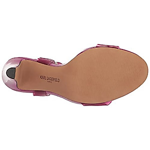 Karl Lagerfeld Paris Women's Cieone Ankle Strap Dress Heeled Sandal, Orchid, 7