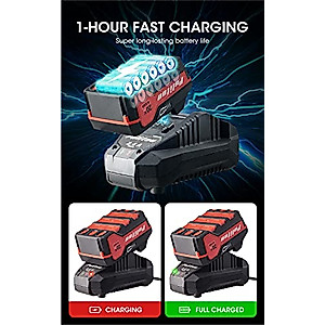 PULITUO Cordless Impact Wrench 1/2 Inch, 20V Electric Brushless Impact Driver Kit w/ 4.0A Li-ion Battery, 4 Pcs Drive Impact Sockets and 1 Hour Fast Charger, High Torque Impact Gun 300ft-lb(400N.m)