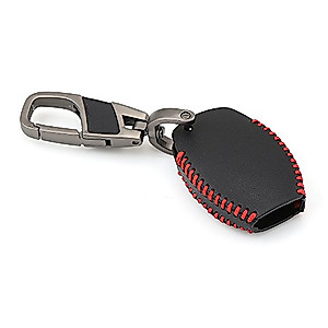 Smart 3button Leather Key Cover Bag Fob Shell Car Key Cases Fit For Mercedes Benz W203 W205 W210 W211 W212 W124 Accessories Red