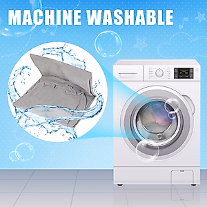 NiHome Inflatable Bed Rails for Toddlers 2PCS with Pump Waterproof Pad Non-Slip Bed Rail for Toddlers Portable Travel Bed Rail for King Queen Full Twin Bed Safety Gard for Kids Adults Elderly (Gray)