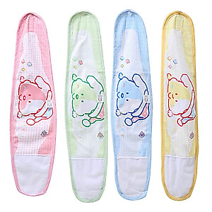 EXCEART 4pcs Baby Belly Binder Cartoon Umbilical Cord Band Navel Band Abdominal Binder Wrap belly band,hernia belt for Newborn Baby Infant