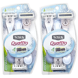 Schick Quattro Quattro for Women Sensitive Skin Disposable Razor - 3 ct - 2 pk