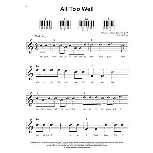 Taylor Swift - Super Easy Songbook - 2nd Edition: 30 Simple Arrangements for Piano with Lyrics