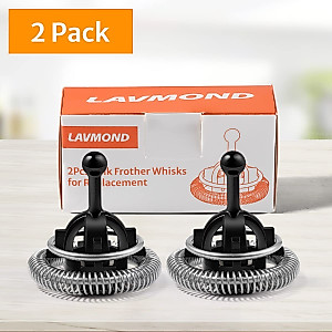 Whisks fit for Nespresso Aeroccino 3/4/Plus Milk Frother Replacement, 2 Pack