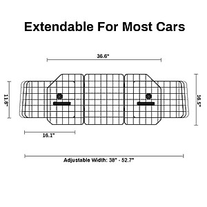 Sunexinlo Dog Car Barriers for SUV