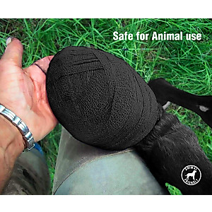 Hampton Adams (14-Pack) 2” x 5 Yards | Black Self Adhesive Bandage Wrap for People & Pets