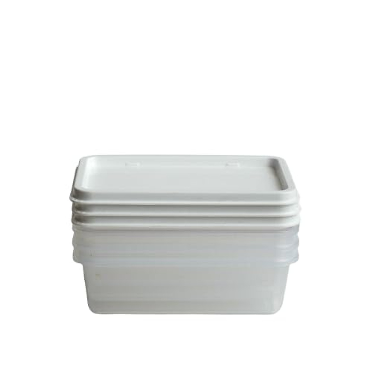 Unica Food Storage Container, with Airtight Lid, Stackable Rectangle Meal Prep Container, BPA-Free, Microwave, and Freezer Safe, Set of 3, 18 oz, 4.5x4.5x2.51 in