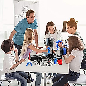 HZHNS PLA 3D Printer Filament, 1.75mm 3D Printing Consumables Bundle 1KG/2.2lb, 0.25KG/Spool 4 Colors Pack - Blue, Black, White, Red