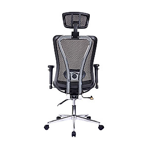 Techni Mobili Mesh Office Chair, Black