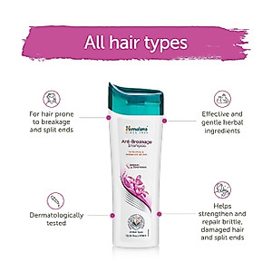 Himalaya Anti- Breakage Shampoo, Repairs Damaged, Brittle Hair and Split-ends, 13.53 oz/400 ml, Pack of 2