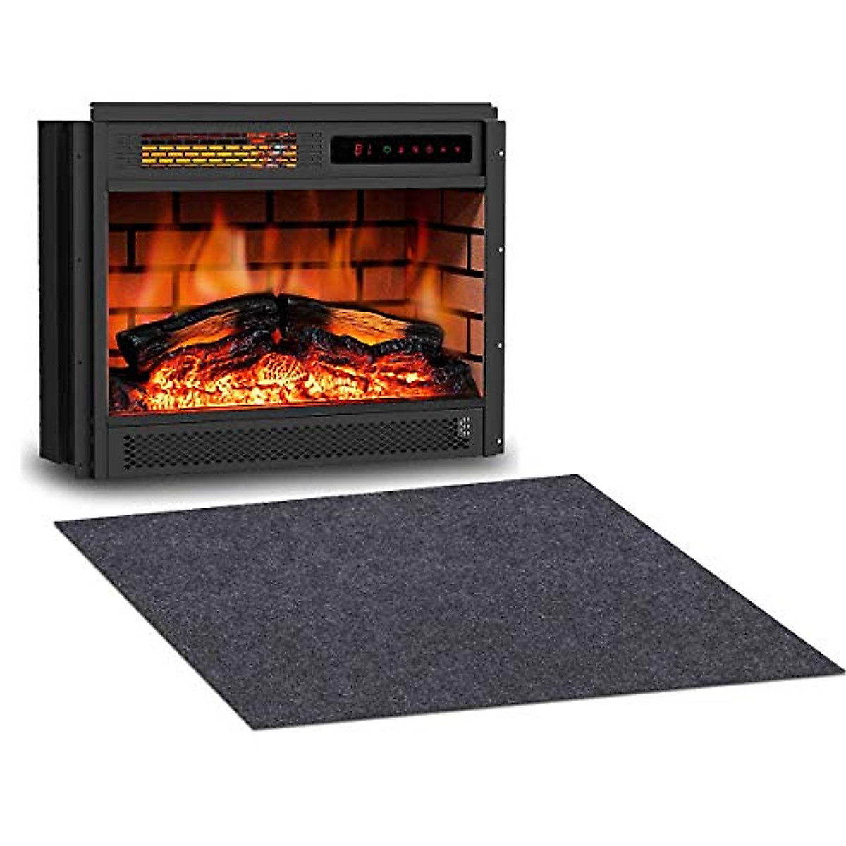Fireplace Rug—Stove fire mat，Retardant | Heat Resistant，Ember Mat and Grill mat，Absorbent material， Protect the home floor and ground from ashes, waterproof and anti-skid backing, washable (36"×60")