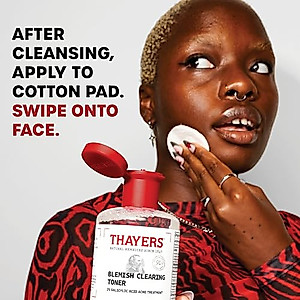 Thayers Blemish Clearing Salicylic Acid Toner, Acne Treatment Face Toner with 2% Salicylic Acid, Soothing and Non-Stripping Skin Care, 12 Fl Oz (Packaging May Vary)