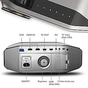 CXDTBH 1080p Full Projector YG620 LED1920x 1080P 3D Video YG621 Multi-Screen Beamer Home Theater ( Size : YG621 )