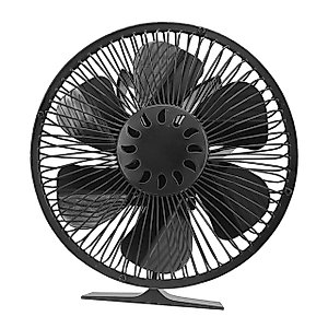 Veemoon Stove Fan Fan 6 Blades Fireplace Fan Heat-Powered Oscillating Stove Fan for Wood Burning Stoves