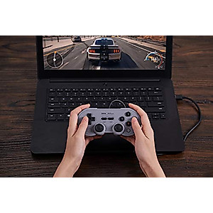 8Bitdo Sn30 Pro USB Wired Gamepad for Switch, Windows & Raspberry Pi(Gray Edition)