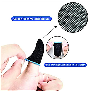 GENDA Finger Sleeves for Gaming | Seamless Anti-Sweat Breathable Finger Sleeve Gloves for Gaming | Thumb Protecor | Finger Covers | Dedales para Dedos Gamer | PUBG Gaming Finger Sleeve | Pack of 10