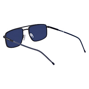 Lacoste Men's Sunglasses L255S - Matte Dark Grey with Solid Blue Lens