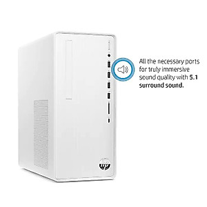 HP 2022 TP01 Pavilion Business Desktop Intel 12th Gen 6-Core i5-12400 64GB RAM 1TB PCIe SSD 2TB HDD Intel UHD Graphics HDMI VGA USB-C WiFi AX BT RJ-45 Windows 10 Pro w/RE USB