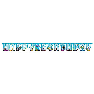Creative Converting Ocean Happy Birthday Jointed Party Banner