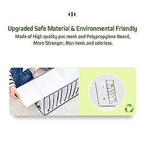 TouYinger Clothes Drawer Organizer, Closet Storage Organizers, Wardrobe Clothes Organizer, Build-in PP Board 7 Grids Clothes Storage Organizers for Jeans, Pants, Dresses, T-shirts, Sweater(2 Packs)