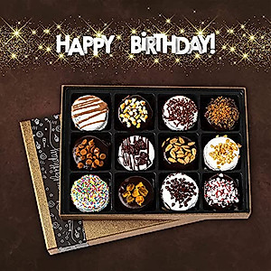 Barnett’s Chocolate Cookies Birthday Gift Basket for Women & Men Gourmet Happy Birthdays Cake Box Arrangements Husband Wife Mom Dad Unique Cookie Baskets Flavors Idea Boyfriend, Girlfriend