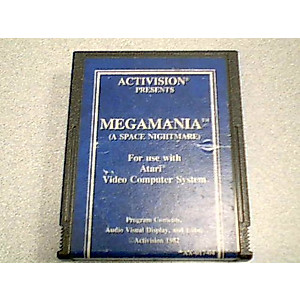 1982 Activision Blue Label Activision Presents Megamania (A Space Nightmare) For Atari Computer System AX-017-04 (Blue Label Version)