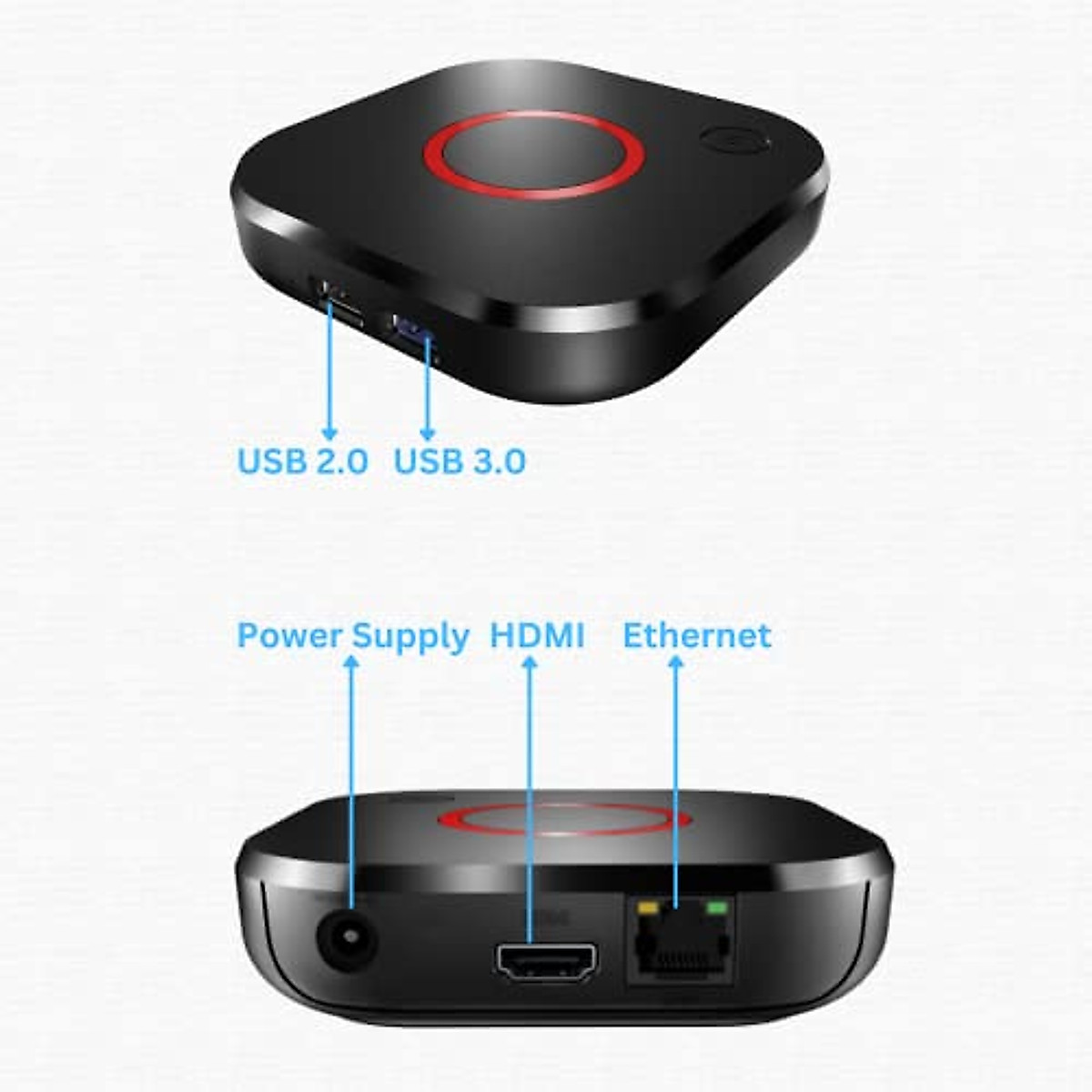 Raxxio MAG524w3 Linux 4.9 IPTV Set-Top Box, Amlogic S905X2 Chipset with 1 GB DDR3 RAM and 4 GB Flash Memory, 4K and HEVC, Dual-Band 2.4G/5G 2T2R ac WiFi, USB 2.0/3.0, HDMI Cable, Remote Control