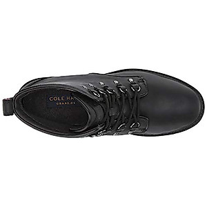 Cole Haan Women's Briana Grand LACE-UP Hiker Boot Hiking, BLACK WP LEATHER, 5 B US