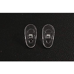 Eyeglasses Nose Pads,Soft Silicone Anti-Slip Nose Pads,Eyeglasses Repair Kits,(15mm Screw-in,5 Pair)