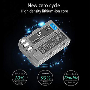 LP EN-EL3e Battery, Battery, Replacement for Nikon EN EL3e, EL3, EL3a, Compatible with Nikon D700, D300s, D300, D200, D100, D90, D80, D70s, D70, D50, MH-18, MH-18a, MH-19, MB-D200, MB-D10 & More