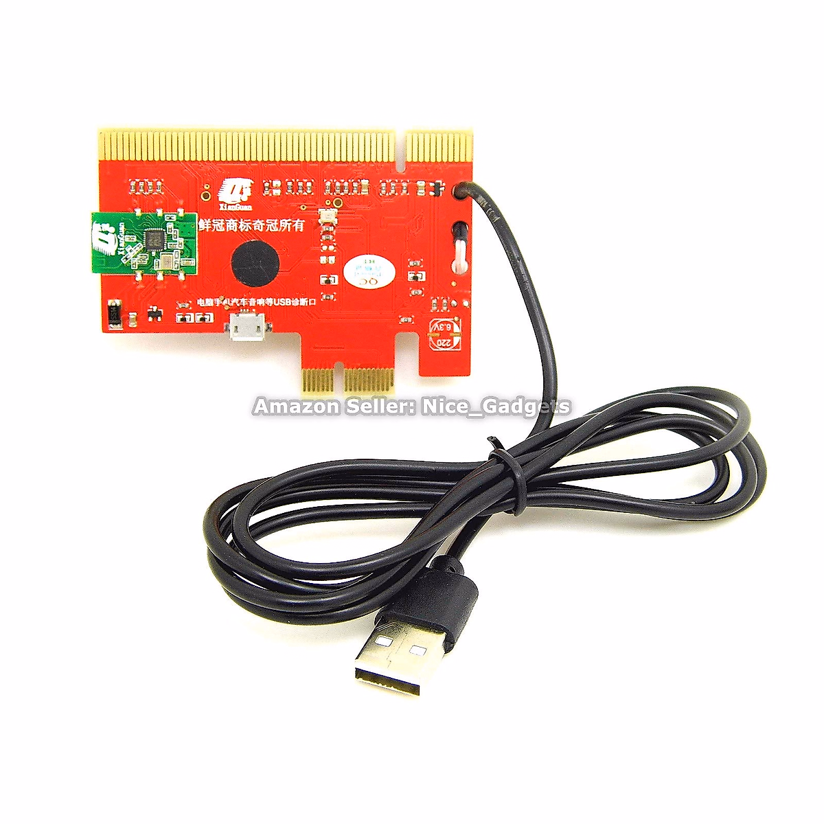 Lingvetron New V8 PCIe USB Post Test Card Motherboard Diagnostic Tester Kit Unique USB Diagnosis for PC Laptop Server All in One Mini PC Mac Android Phone Tablet Computer Analyzer Multi Ports Support