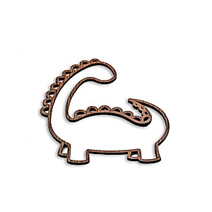 Carrick & Cross – Dinosaur Wall Decor, Wooden Wall Decals – Featuring, Black Oak Stegosaurus, Oak Triceratops & Walnut Brachiosaurus - Dino Wall Art, Perfect in any themed Room; Nursery or Bathroom