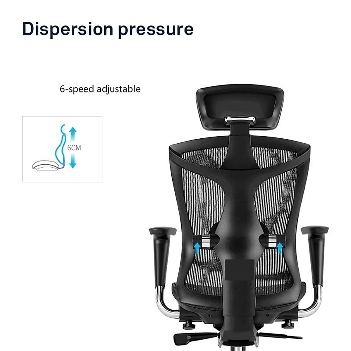LUKEO Ergonomic Computer Chair Home Waist Engineering Office Chair E-Sports Seat Human Design Multi-Function Adjustment