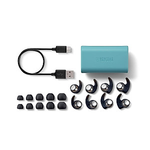 Yamaha TW-ES5A True Wireless Sport Earbuds with Bluetooth 5.2, IPX7 Waterproof, Secure Fit, Premium Sound, Qualcomm CVC Clear Voice Capture, Listening Care and Ambient Sound (Green)