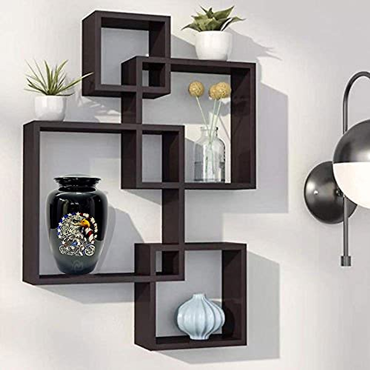 LOVE MEMORIALS Cremation Urns- US Flag Eagle with Harley Davidson Bike Adult Urn –Best Urn for Human Ashes – Funeral Urn (Adult (200 lbs) – 10.5 x 6 “ , US Flag Eagle Bike Cremation Urn)